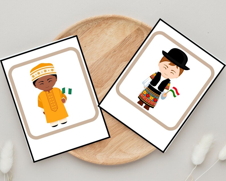 Hello Around the World Flag Flashcards With Kids, Country and Flag ...