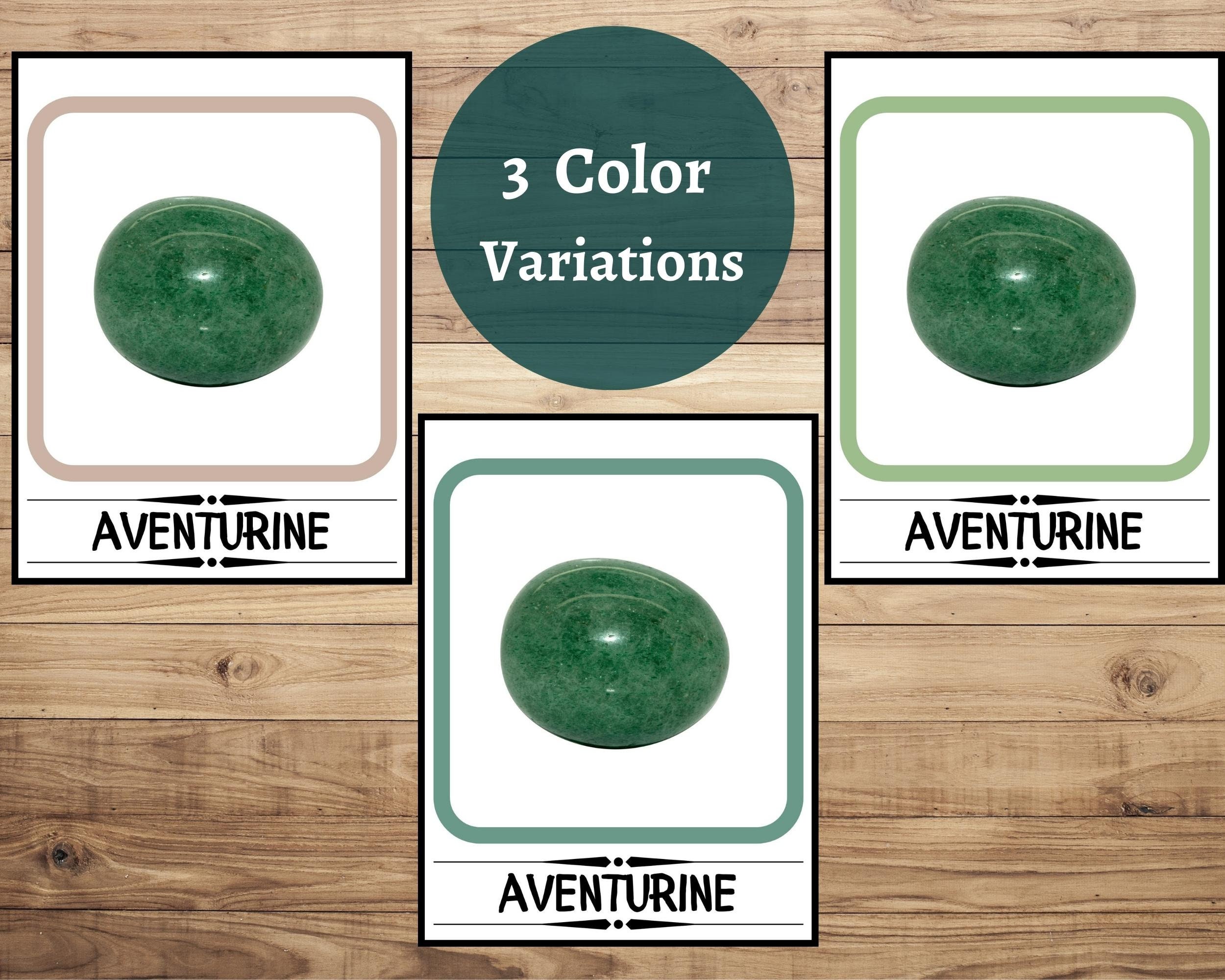 Gemstones Minerals and Crystals Montessori Flashcards, Nomenclature ...