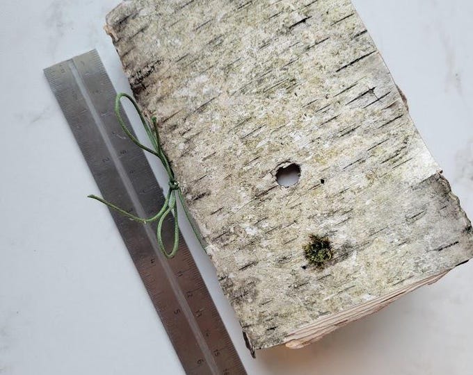Birch Bark Booklet: Green Binding, 26 Pages - Etsy