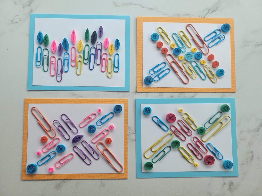 Quirky Paperclip, Quilled, Symmetry and Mid-century Modern Inspired ...