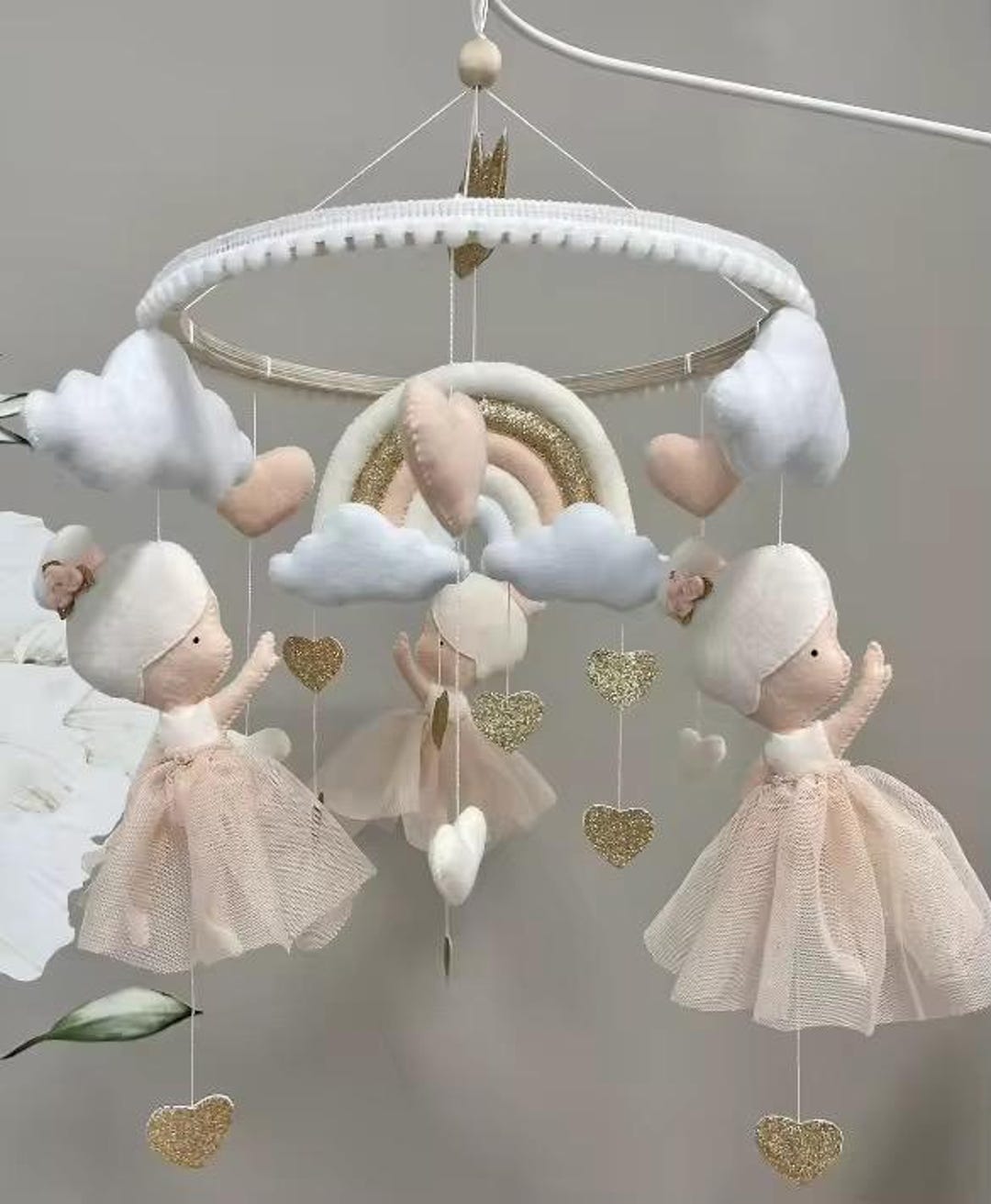 BALLERINA GIRL MOBILE, Ballerina Toy, Ballerina Nursery Decor, Girl ...