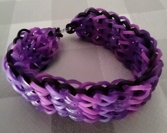 Purple Rubber Bracelet - Etsy