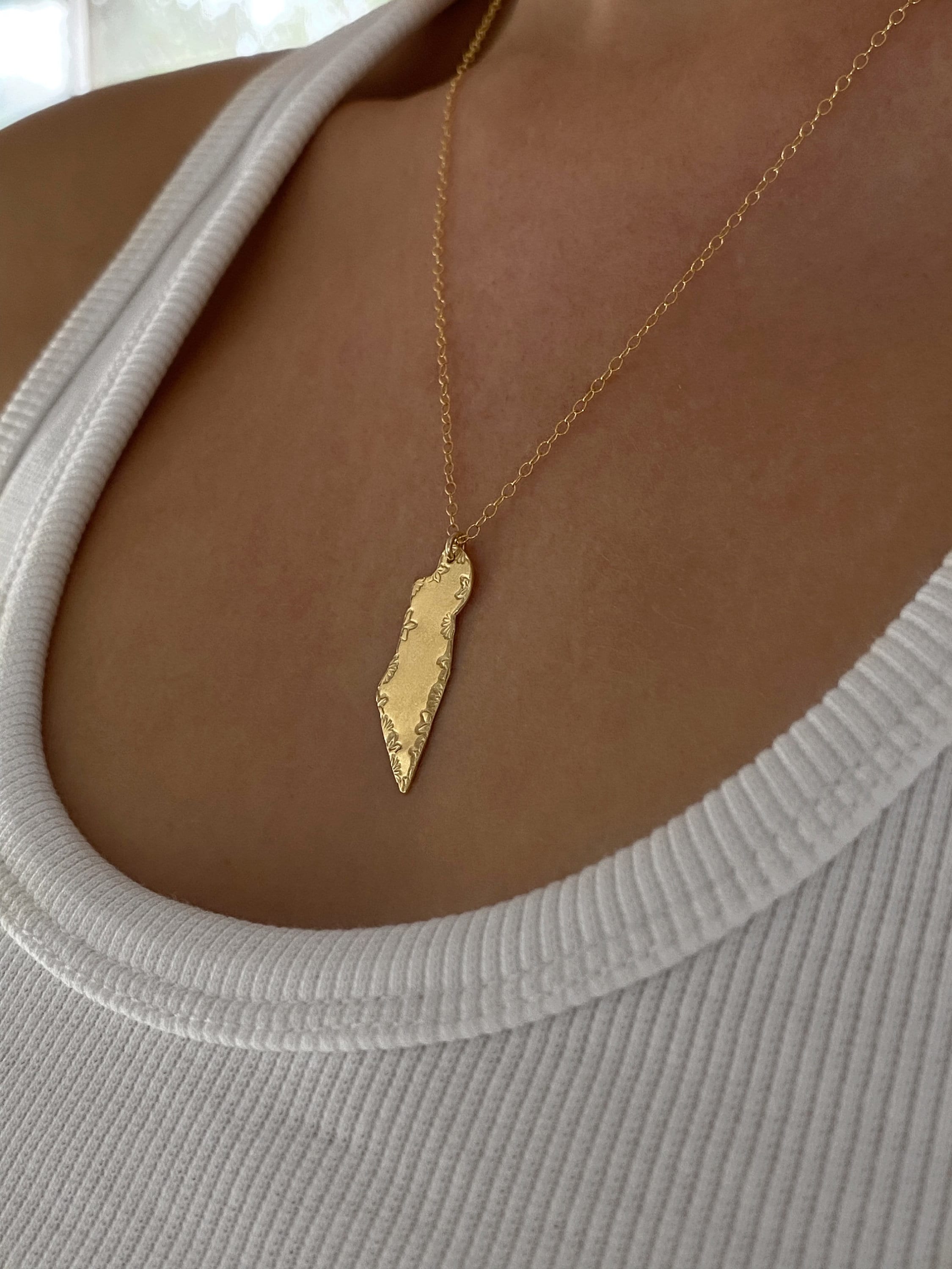 Map of Israel Necklace, Jewish Jewelry Judaica Necklace,jewish Jewelry ...