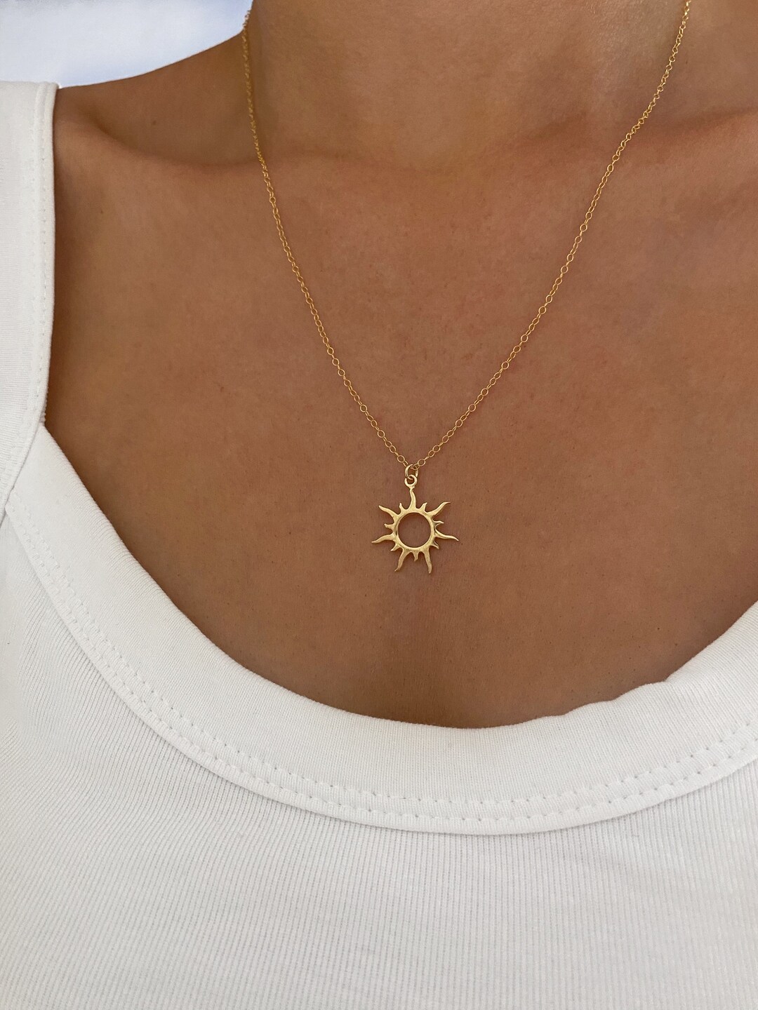 Goldfield Sun Necklace Silver Sun Gold Pendant , Gold Sun Silver Sun ...