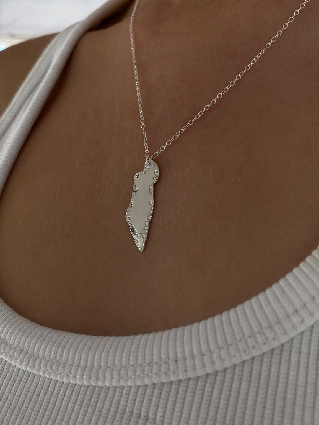 Map of Israel Necklace, Jewish Jewelry Judaica Necklace,jewish Jewelry ...