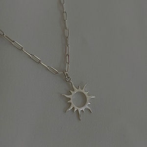 Goldfield Sun Necklace Silver Sun Gold Pendant , Gold Sun Silver Sun ...