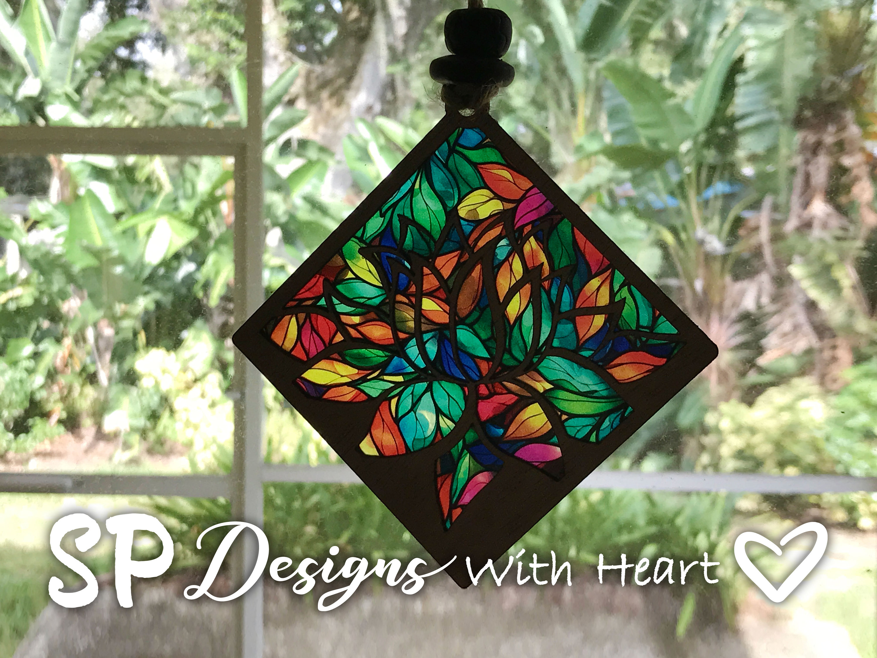 Floral Suncatcher Designs 6-10, Digital Vector Files, Svg, Eps, Png ...