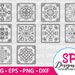 Quilt Block Designs 101-105, Digital Vector Files, Svg, Eps, Png, Dxf ...