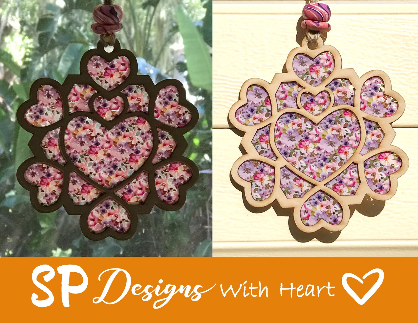 Hearts Suncatcher Designs 11-20, Digital Vector Files, Svg, Eps, Png ...