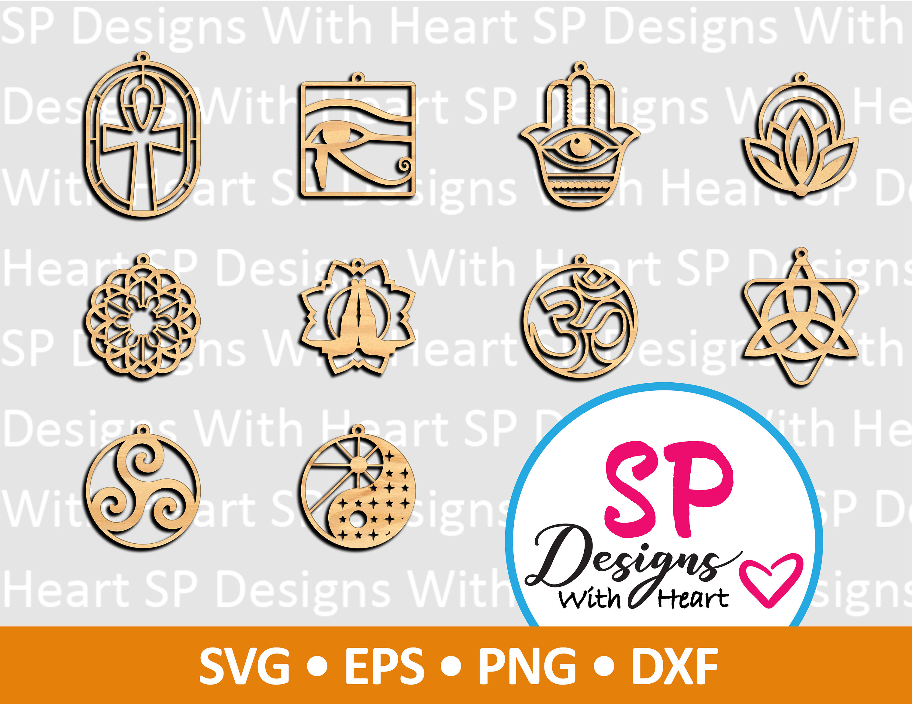 Symbols Suncatcher Designs 31-40, Digital Vector Files, Svg, Eps, Png ...