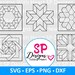 Quilt Block Designs 46-50, Digital Vector Files, Svg, Eps, Png, Dxf ...