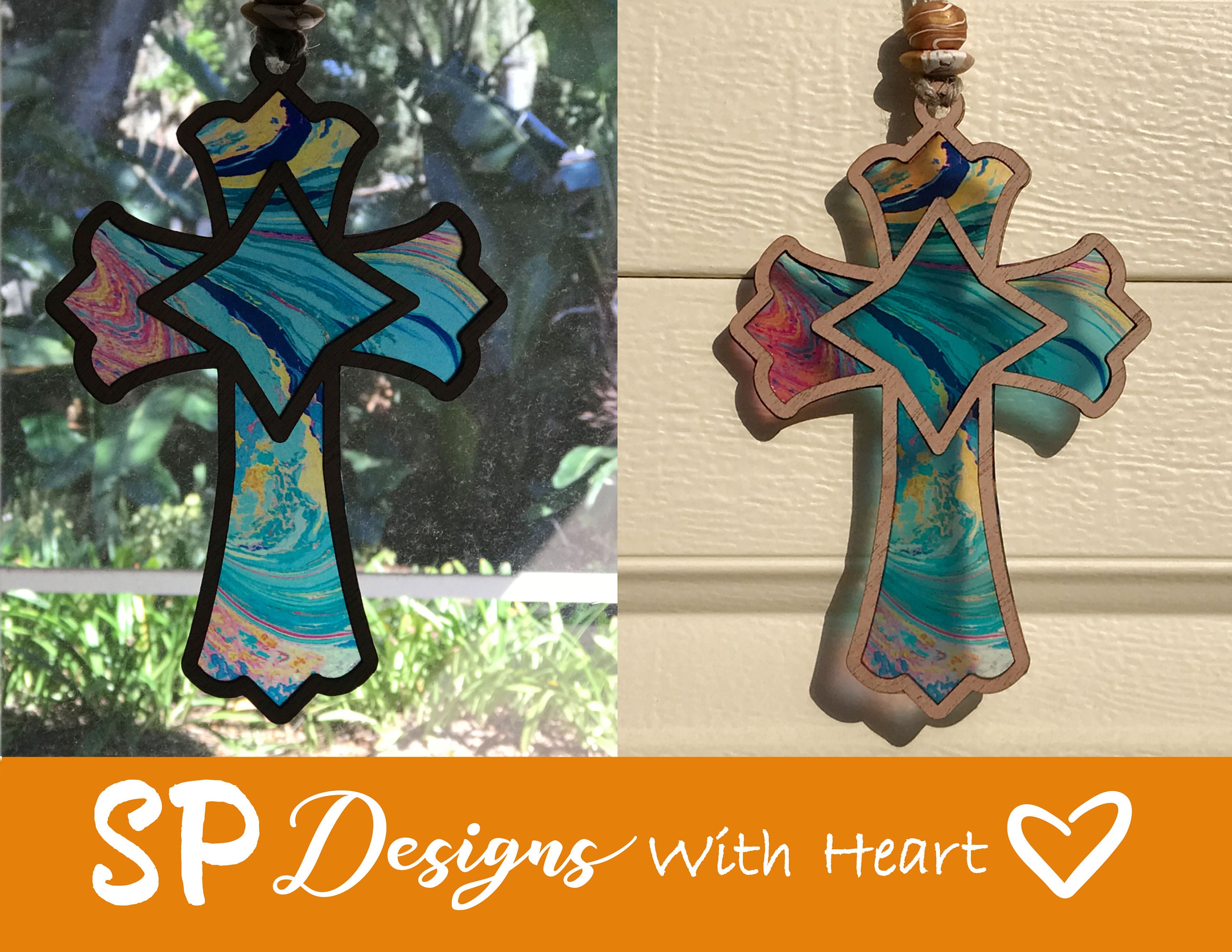 Crosses Suncatcher Designs 21-30, Digital Vector Files, Svg, Eps, Png ...
