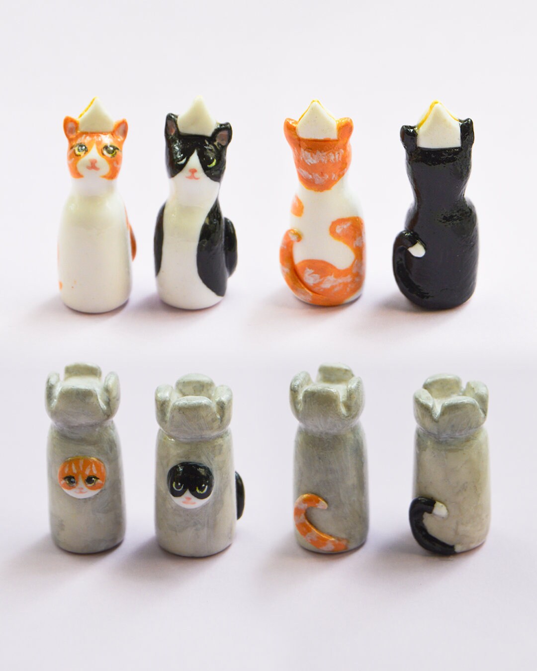 Cat Chess Set - Etsy