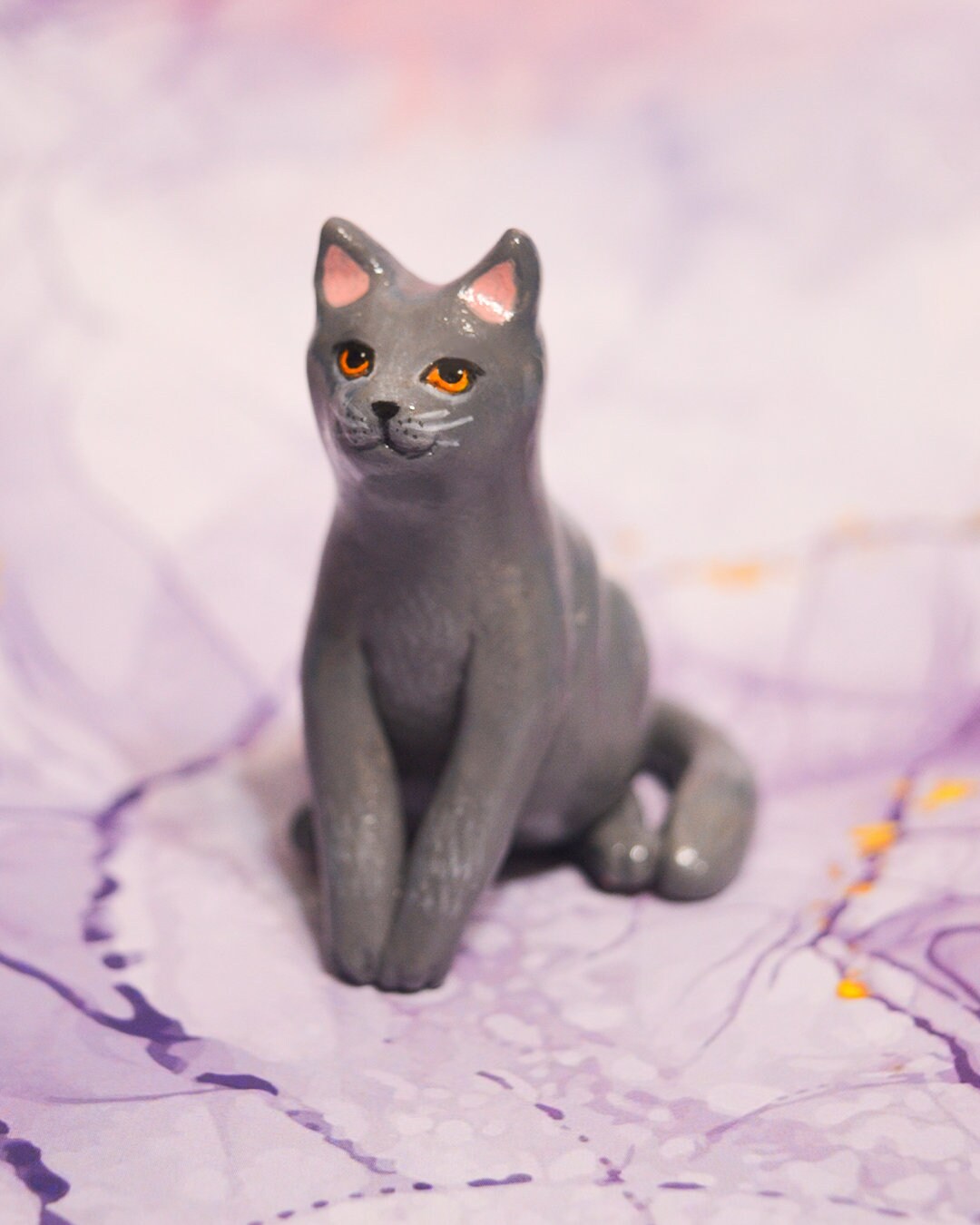 Custom Handmade Miniature Cat Figurine - Etsy