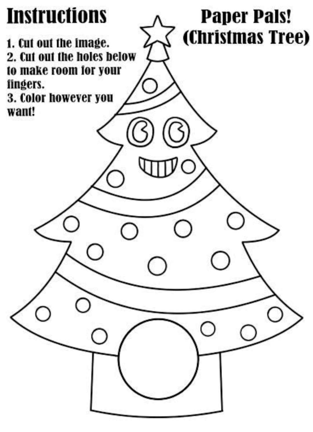 Paper Pals - Christmas Tree! - Etsy
