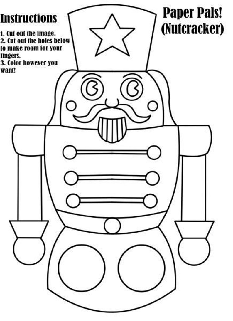 Paper Pals - Nutcracker! - Etsy