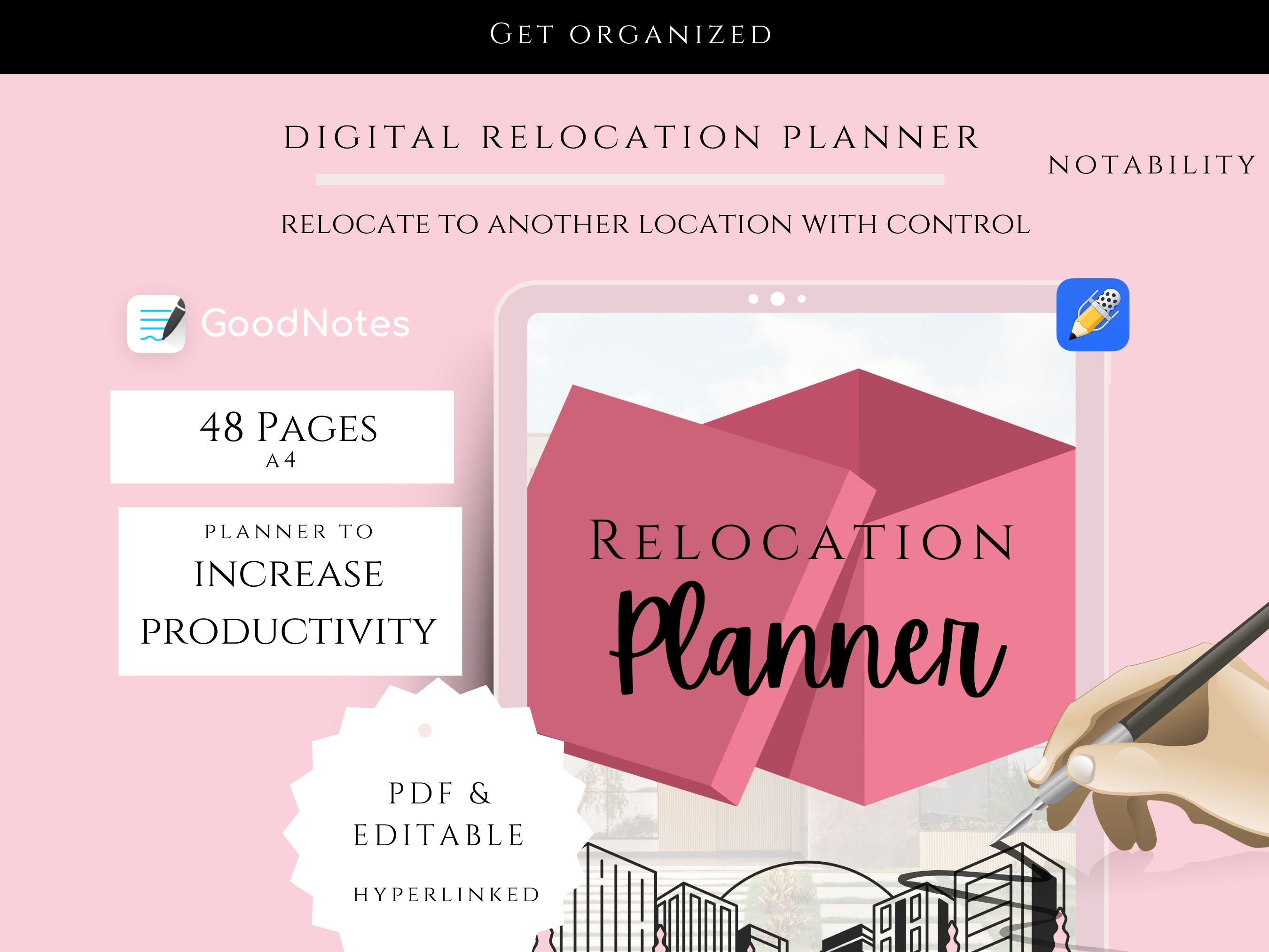 Moving Checklist Printable Checklist Moving Organizer Packing Checklist ...