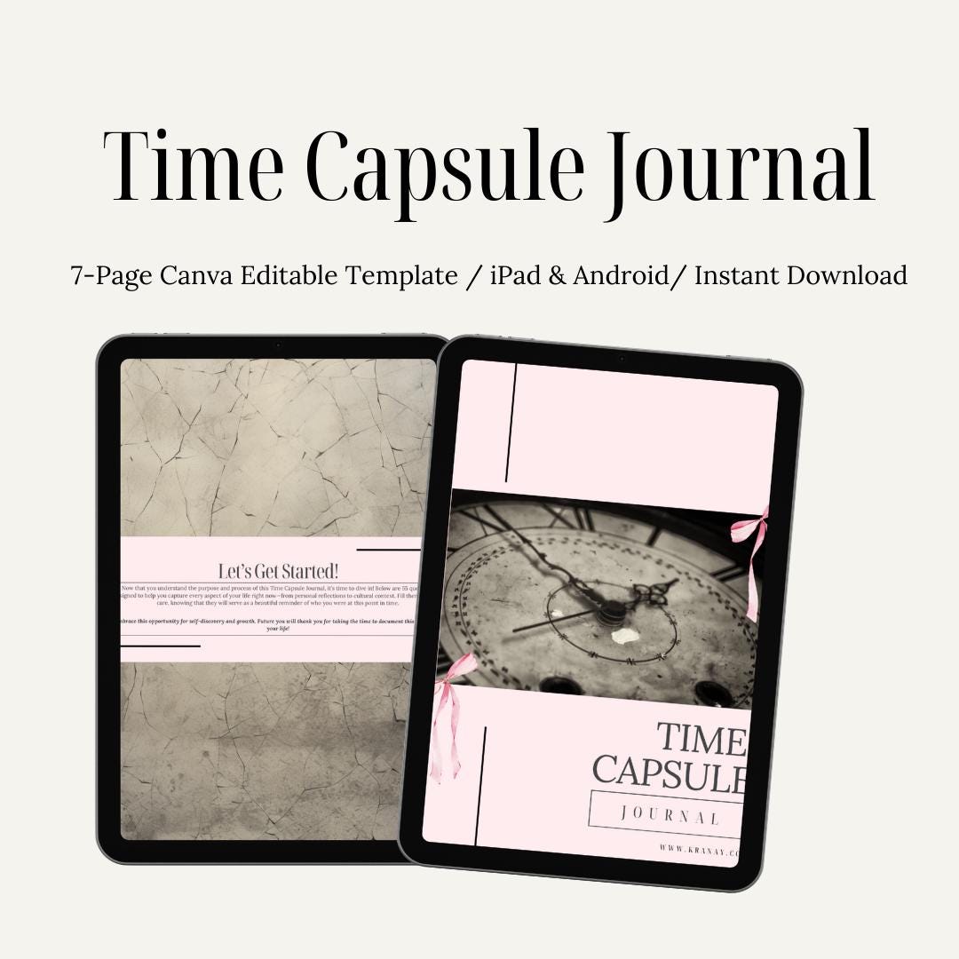 All About Me Time Capsule Activity, Morning Journal Prompt, Self ...
