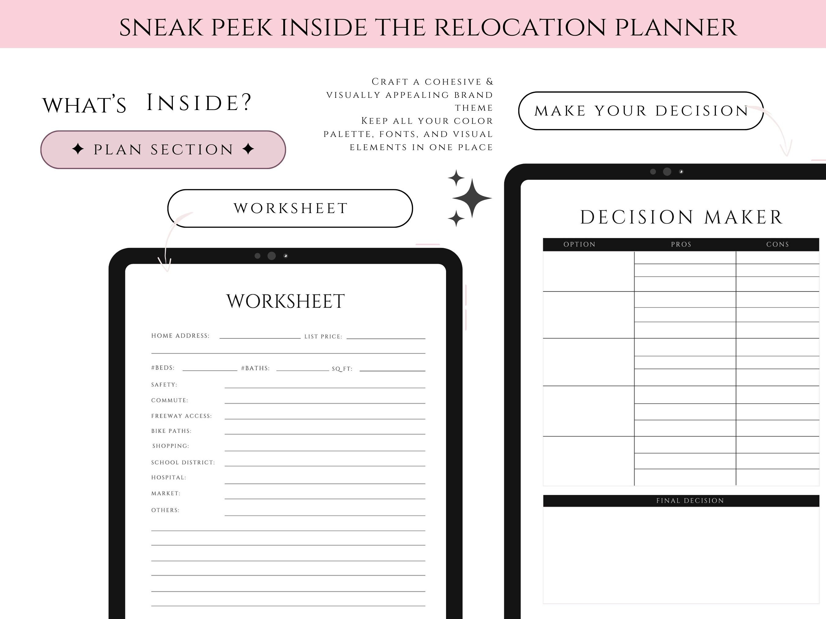 Moving Checklist Printable Checklist Moving Organizer Packing Checklist ...