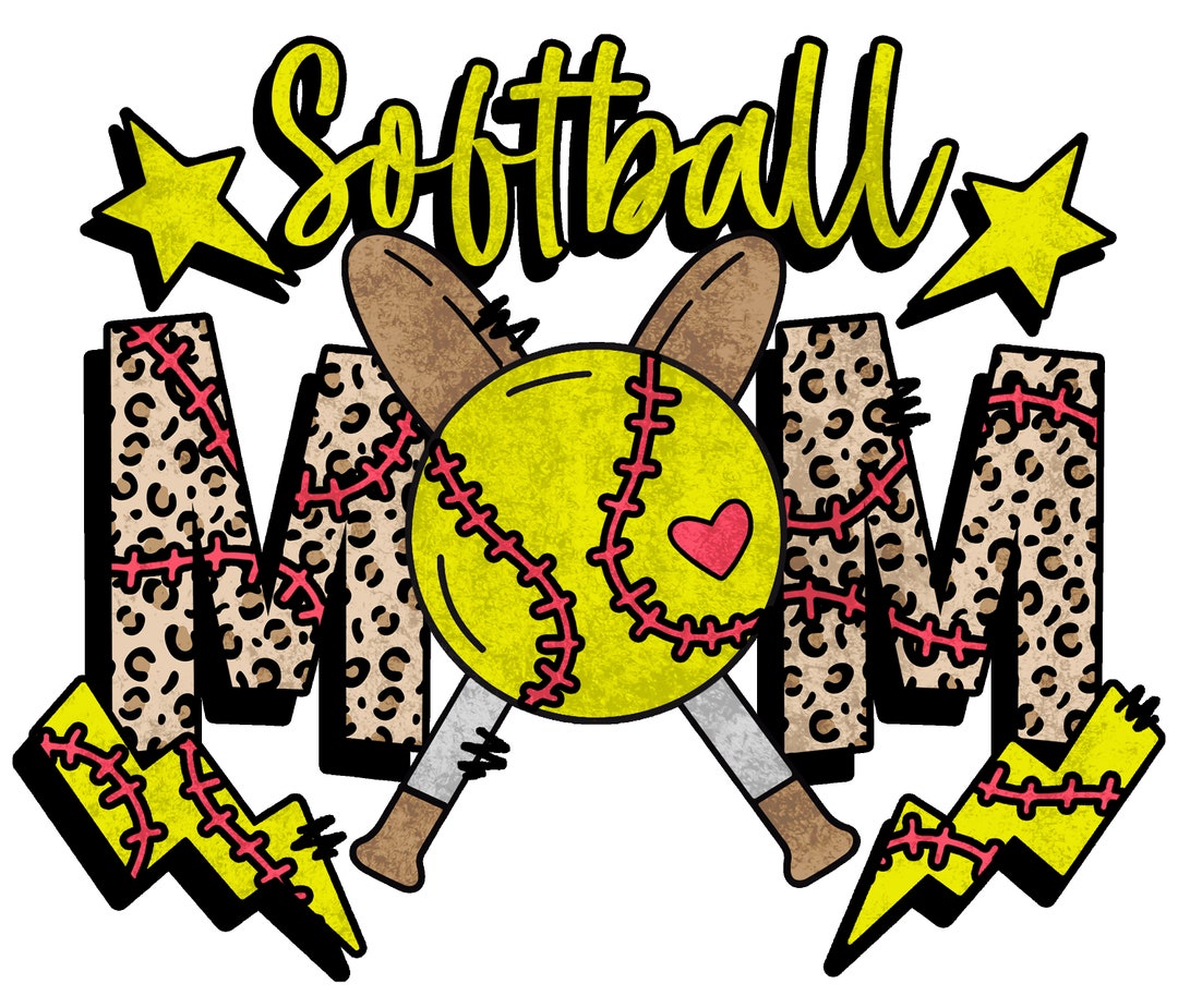 DTF Transfer | Softball MOM Dtf | Heat Transfer | Heat Transfer Ready ...