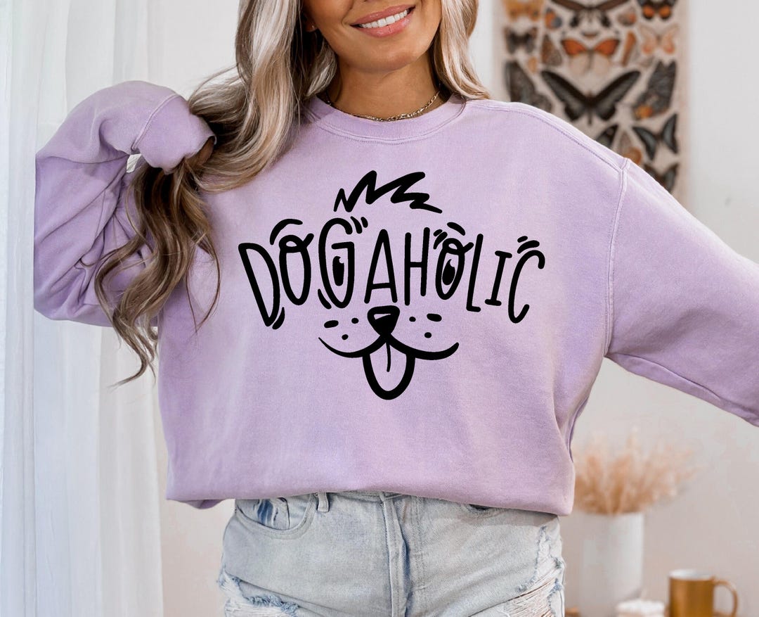 DTF Transfer | Dogaholic - Love Dog Transfer | Dog Lover | Heat ...