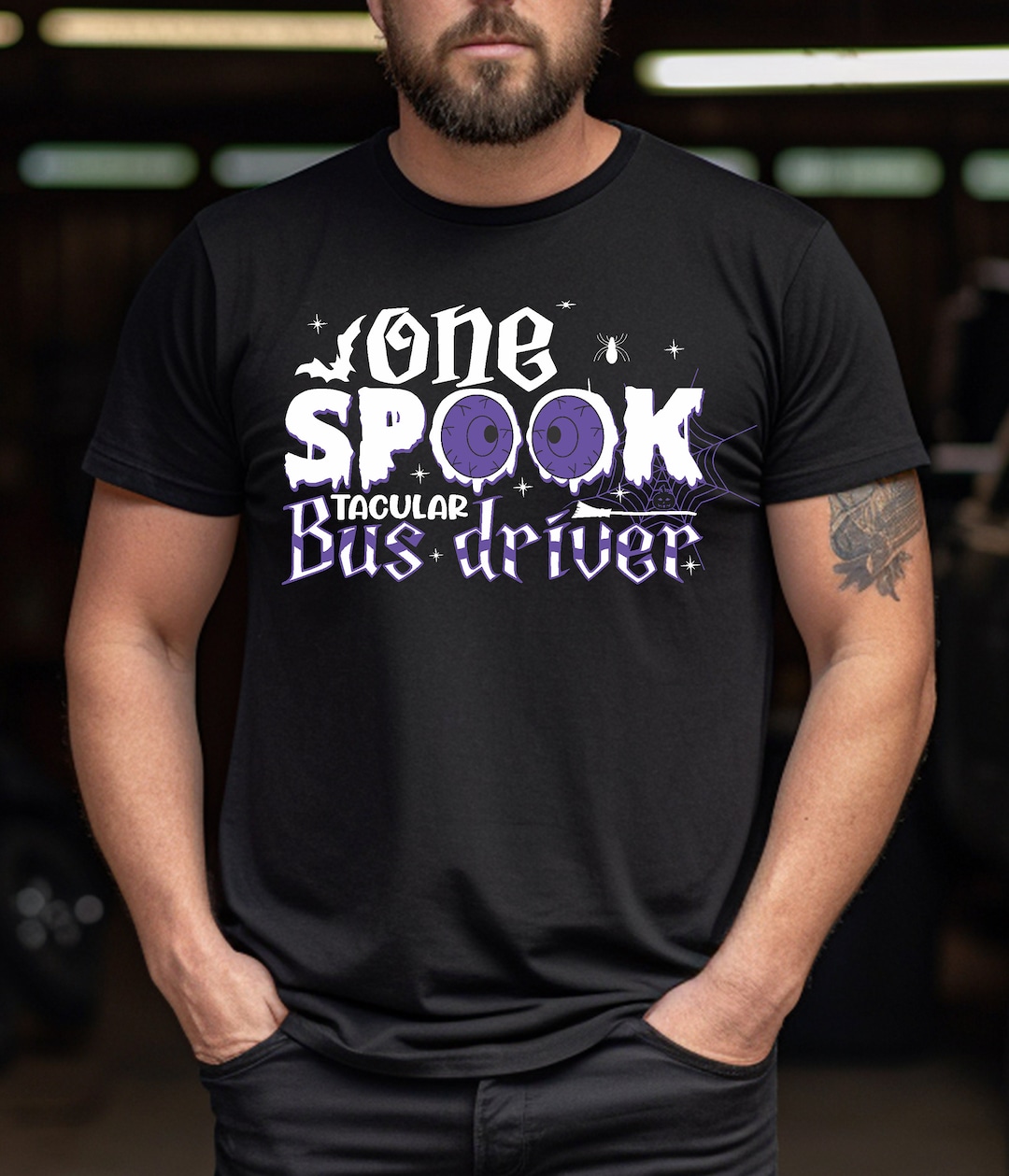 Spooktacular Bus Driver DTF Transfer | Bus Driver Halloween Dtf | Heat ...