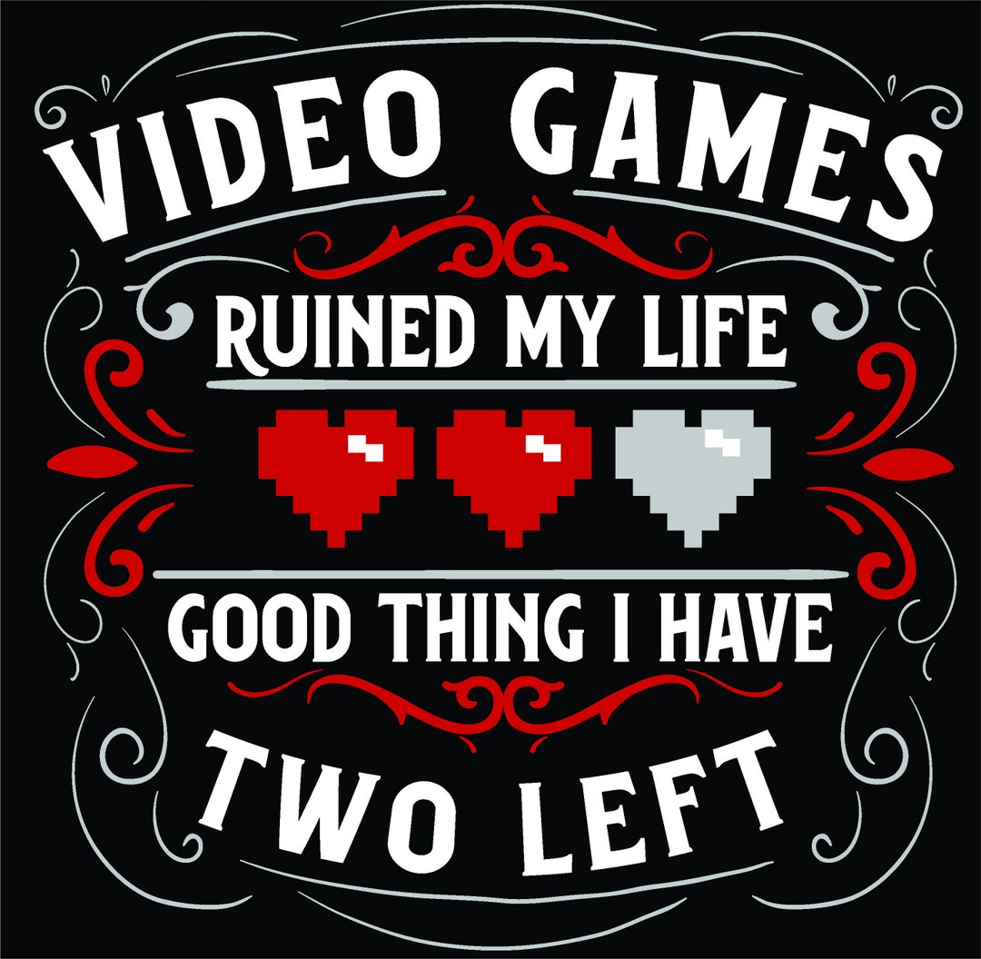 DTF Transfer Video Games Ruined My Life Dtf Heat Transfer Heat Transfer ...