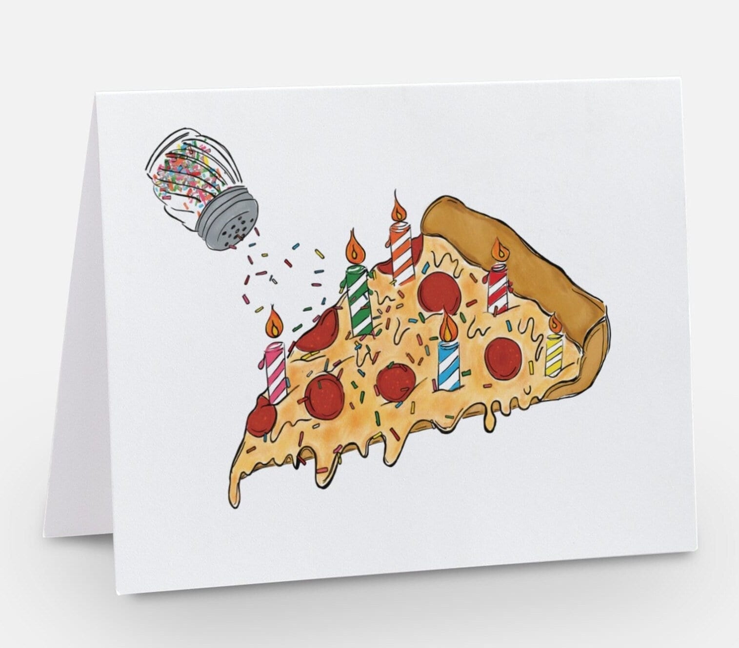 Pizza Birthday Card / Birthday Card for Him / Birthday Card for Her / Cute Pizza Card ...