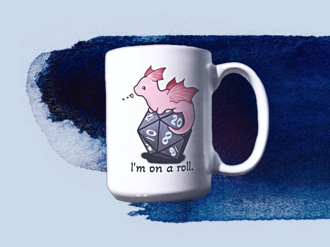 I'm on a Roll | Dnd Mug | Dnd Gifts | Dnd Cup | Dungeons and Dragons ...