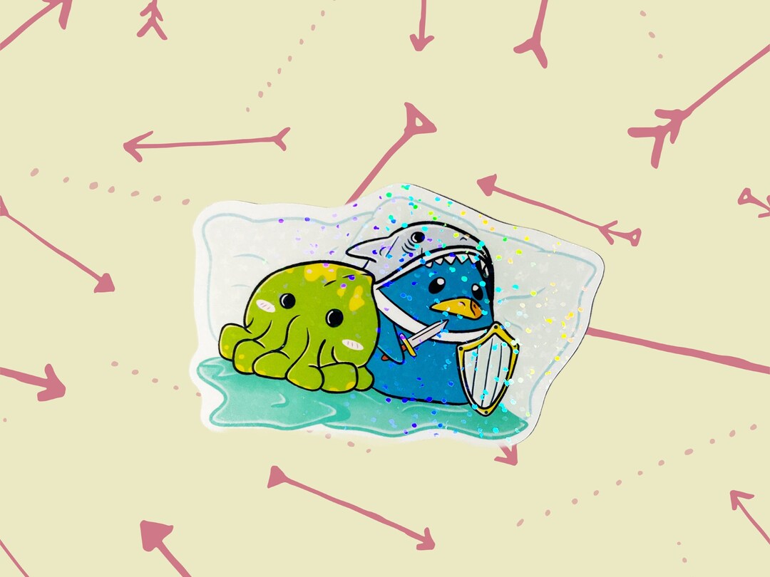 Cthulhu Paladin Penguin Plushie Waterproof Sticker Cute - Etsy