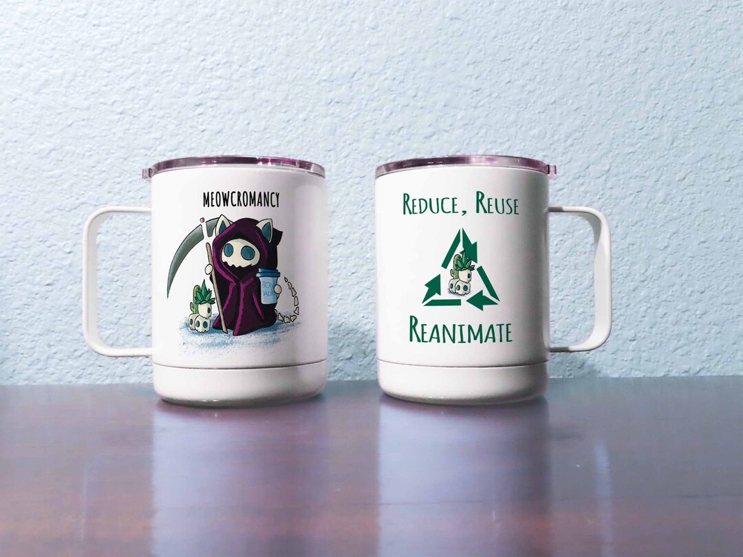 Meowcromancy Dnd Mug Dnd Coffee Cup Dnd Coffee Mug 10oz Stainless Steel ...