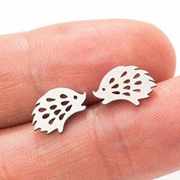 Hedgehog Earrings - Etsy