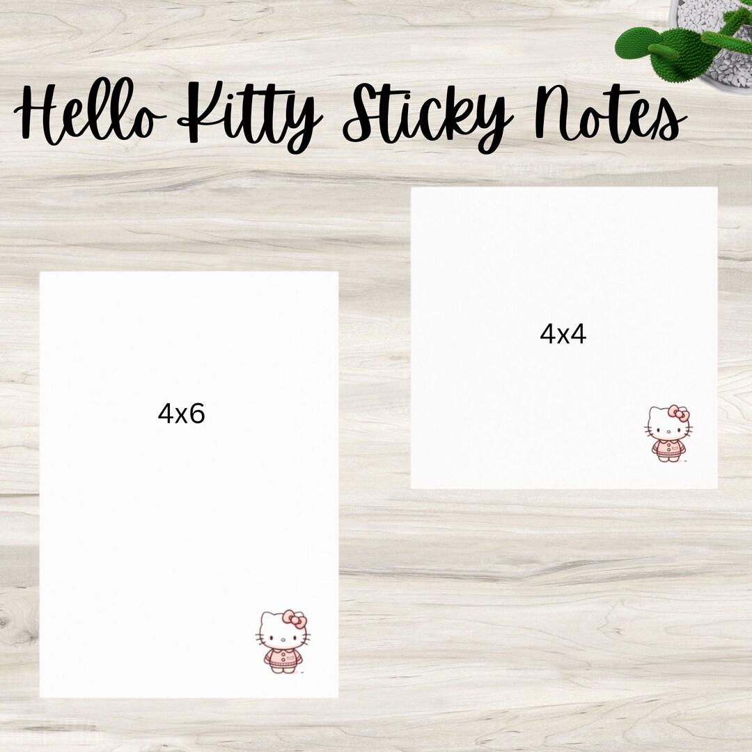 Hello Kitty Post It Notes, Note Pad, Stick It Notes, Home Office ...