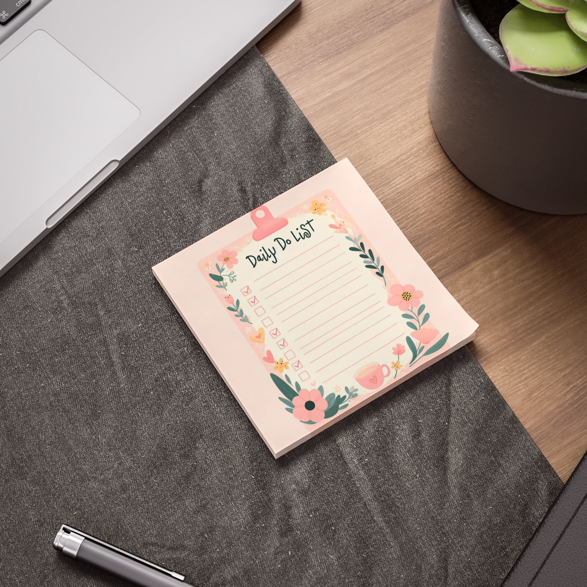 Daily to Do List Post-it Note Pad 4x4 - Etsy