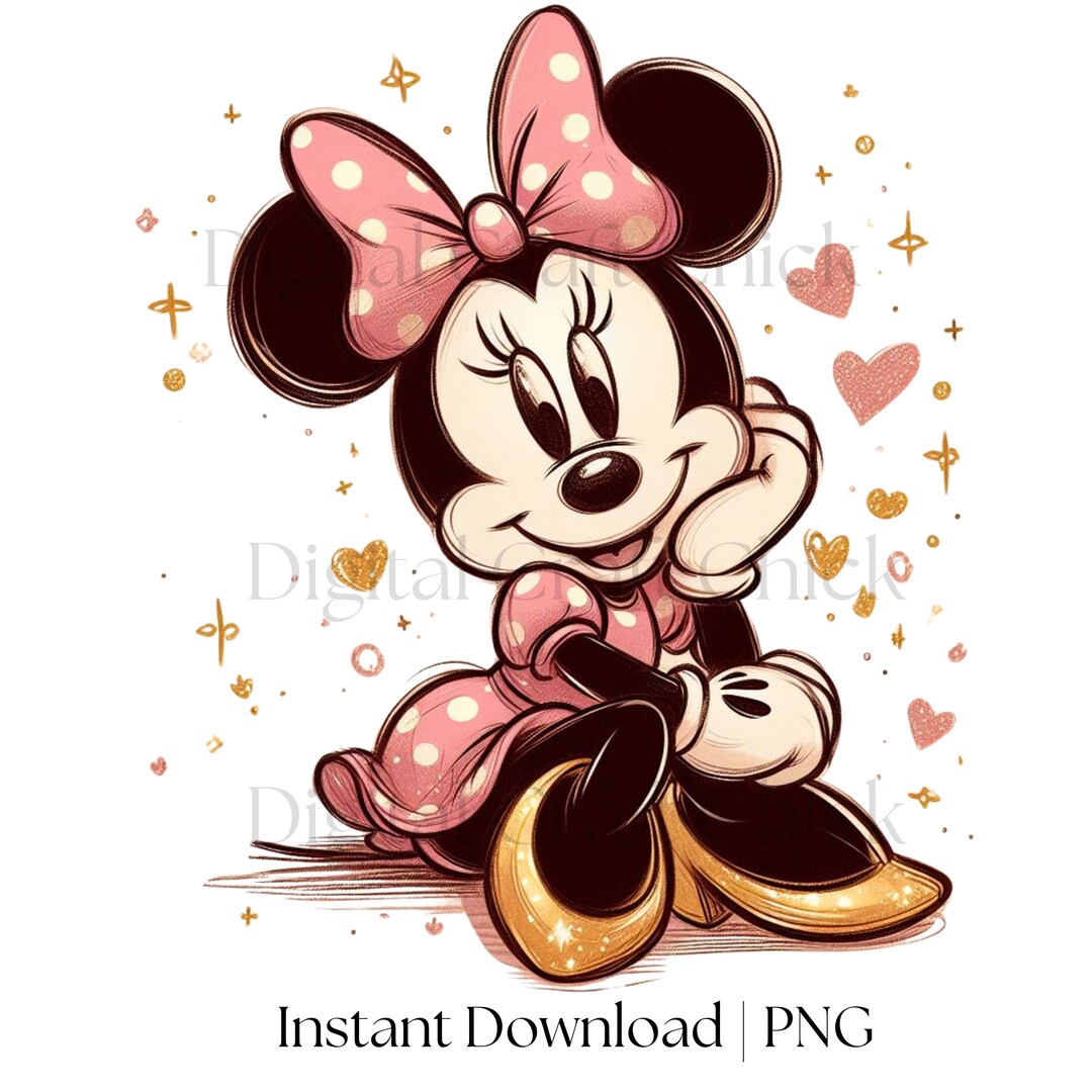 Minne Mouse PNG, Digital Download, Sublimation, Shirt Design, Tumblr ...