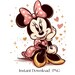Minne Mouse PNG, Digital Download, Sublimation, Shirt Design, Tumblr ...