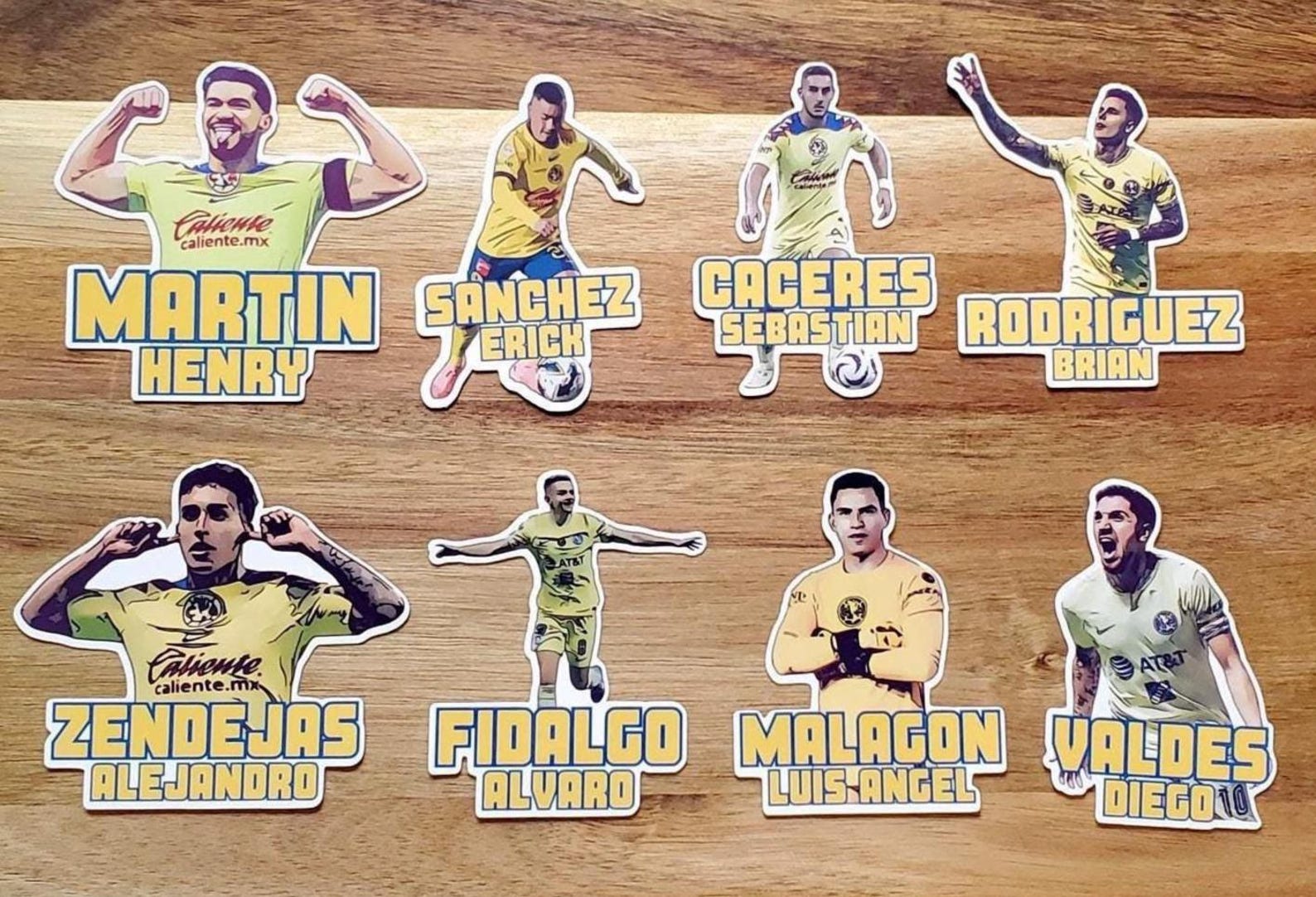 Club America Players Sticker, Singles or Pack - Etsy