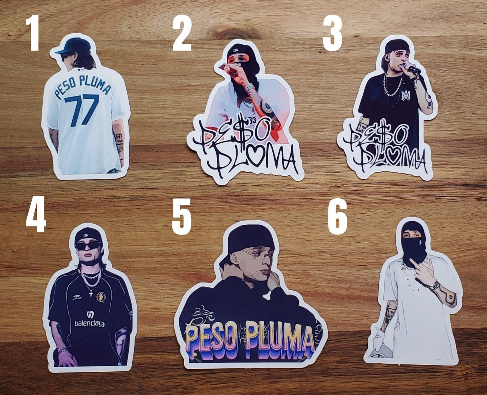 Peso Pluma Stickers Single or Pack - Etsy