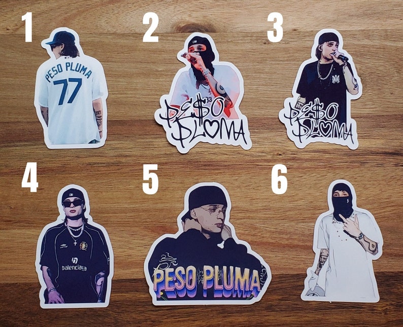 Peso Pluma Stickers Single or Pack - Etsy