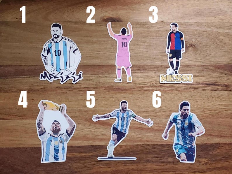 Lionel Messi Stickers Single or Pack - Etsy