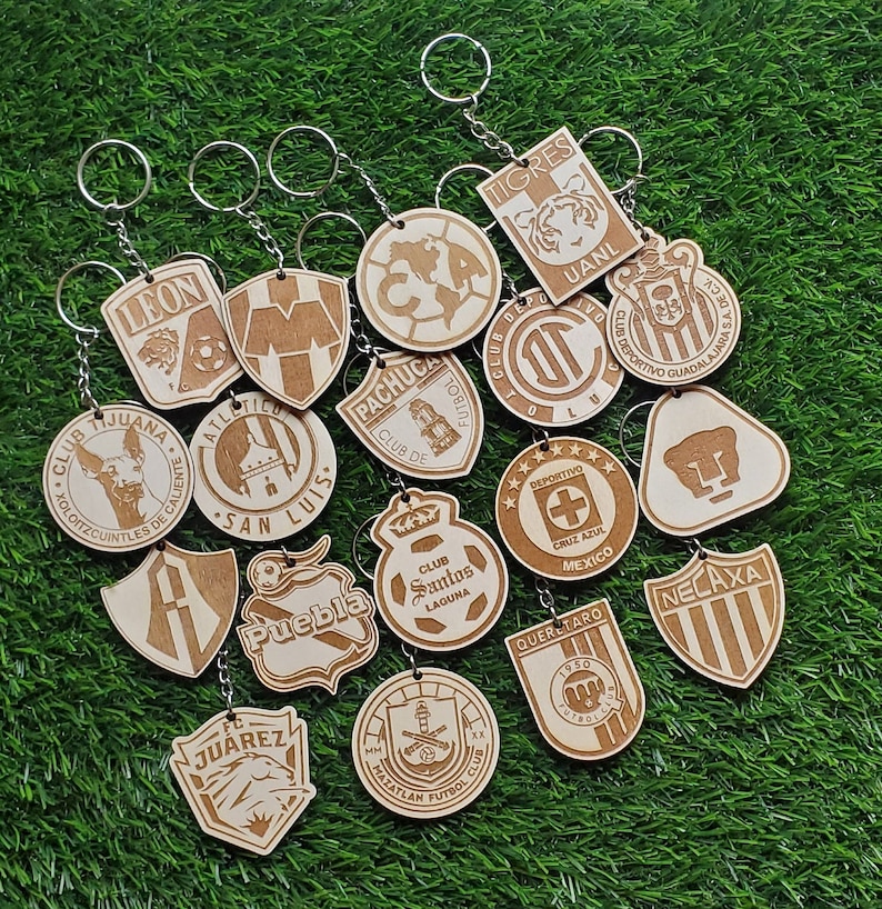 Liga Mx Teams Keychain Futbol Mexicano - Etsy