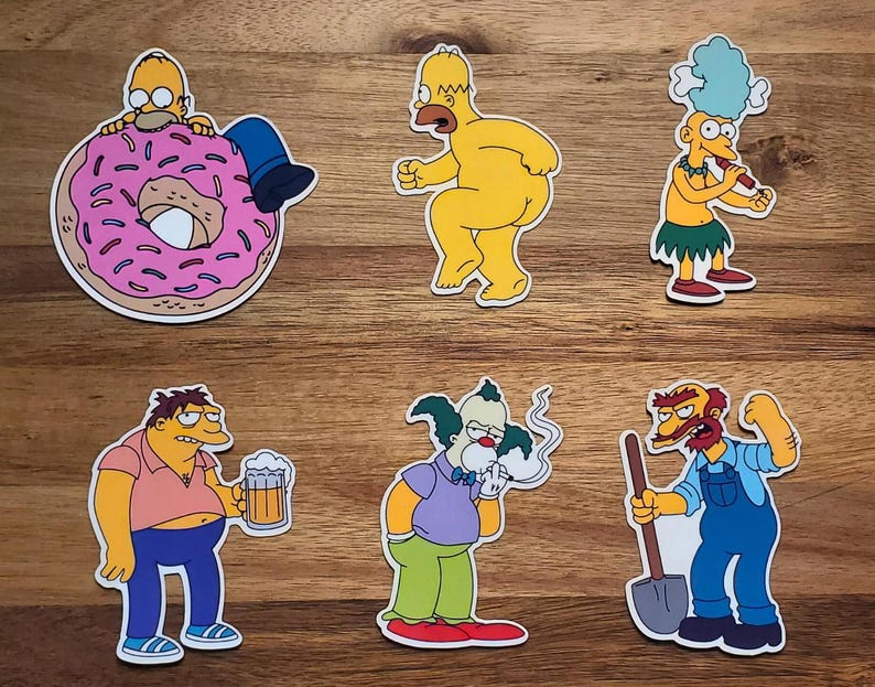 The Simpsons Stickers Single or Pack - Etsy
