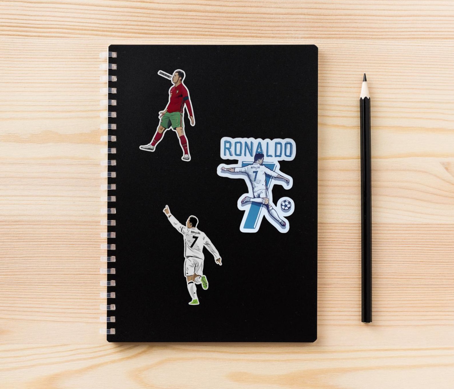 Cristiano Ronaldo CR7 Stickers, Single or Pack - Etsy