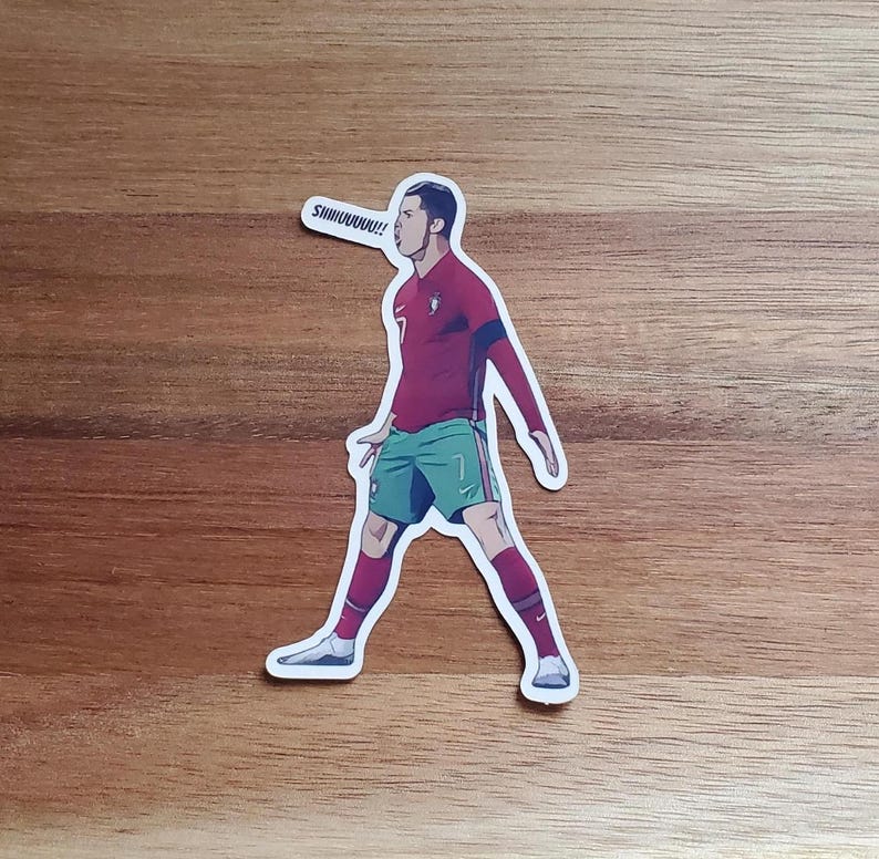 Cristiano Ronaldo CR7 Stickers, Single or Pack - Etsy