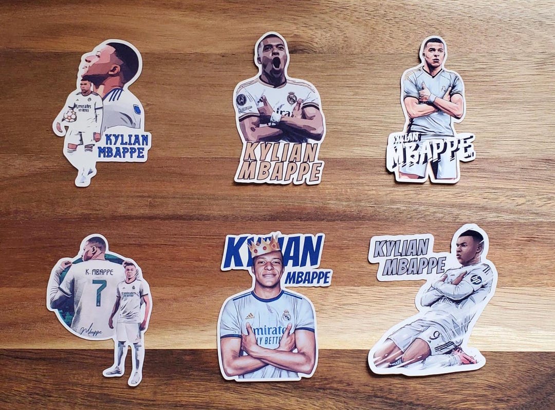Kylian Mbappe Stickers Single or Pack - Etsy