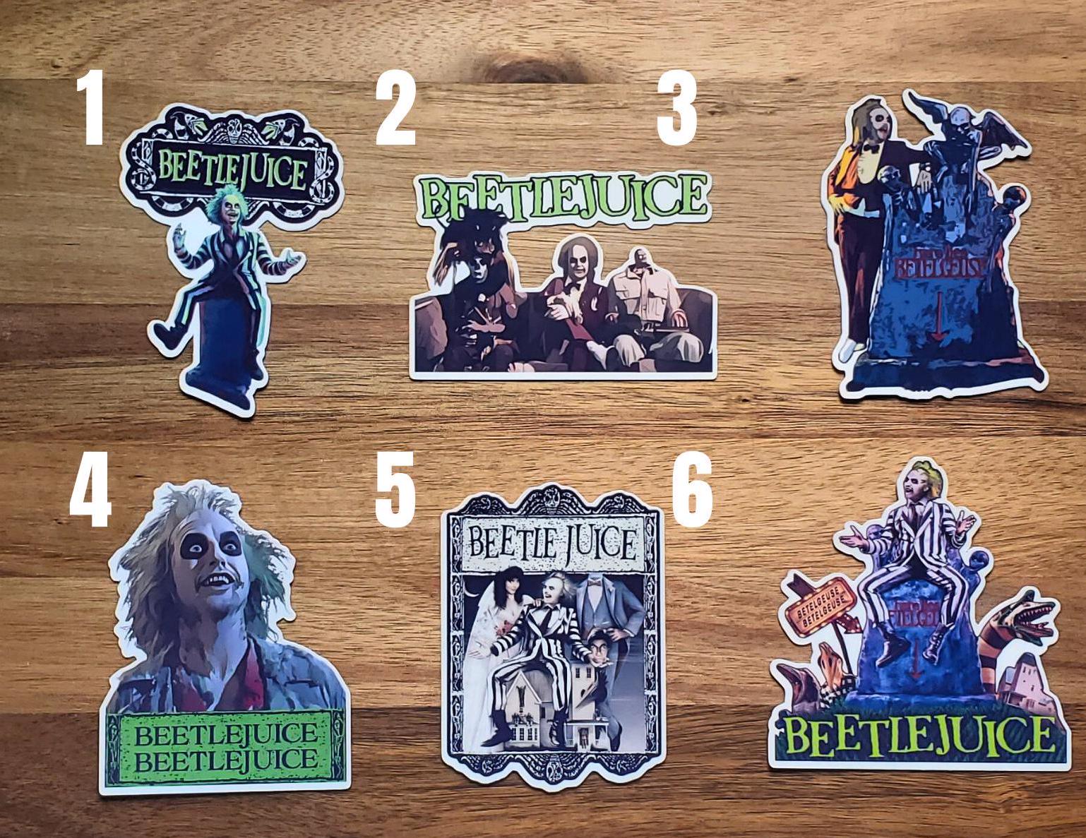 Beetlejuice Stickers Single or Pack - Etsy