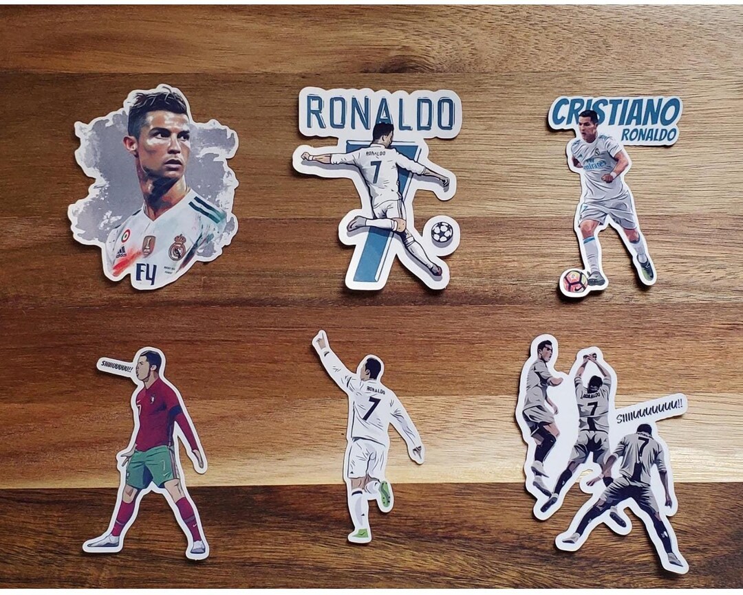 Cristiano Ronaldo CR7 Stickers, Single or Pack - Etsy
