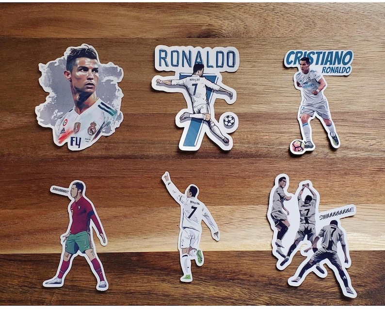 Cristiano Ronaldo CR7 Stickers, Single or Pack - Etsy
