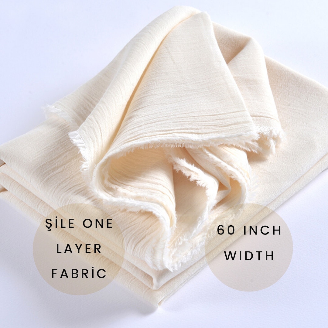 One Layer Sile Gauze Fabric , Organic Cotton Gauze Fabric , Natural ...