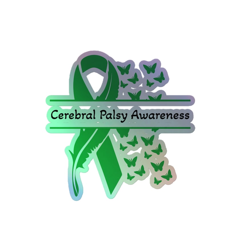 Cerebral Palsy Awareness Butterfly Ribbon Holographic Sticker - Etsy